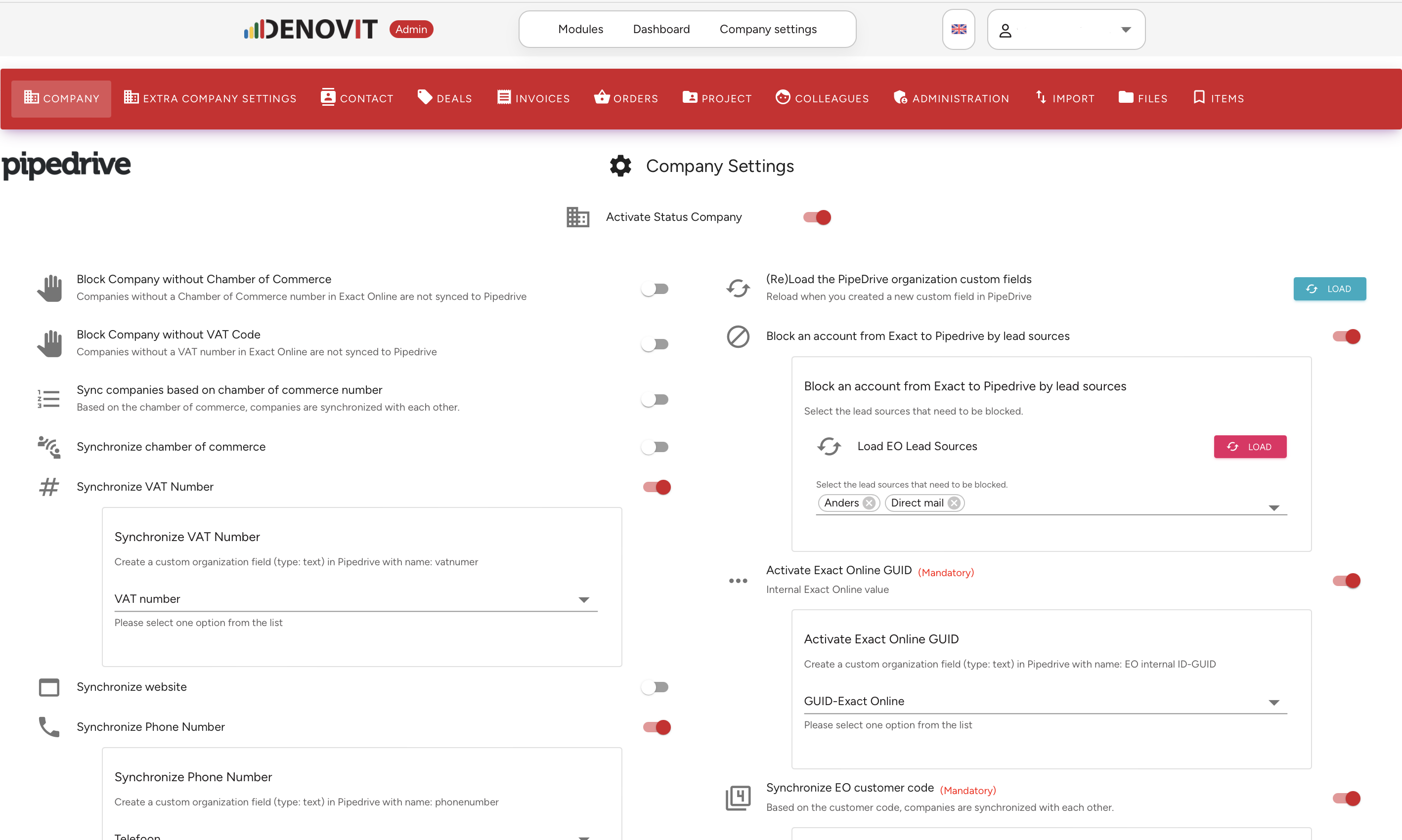 Exact-Pipedrive Connector: Efficient CRM Management